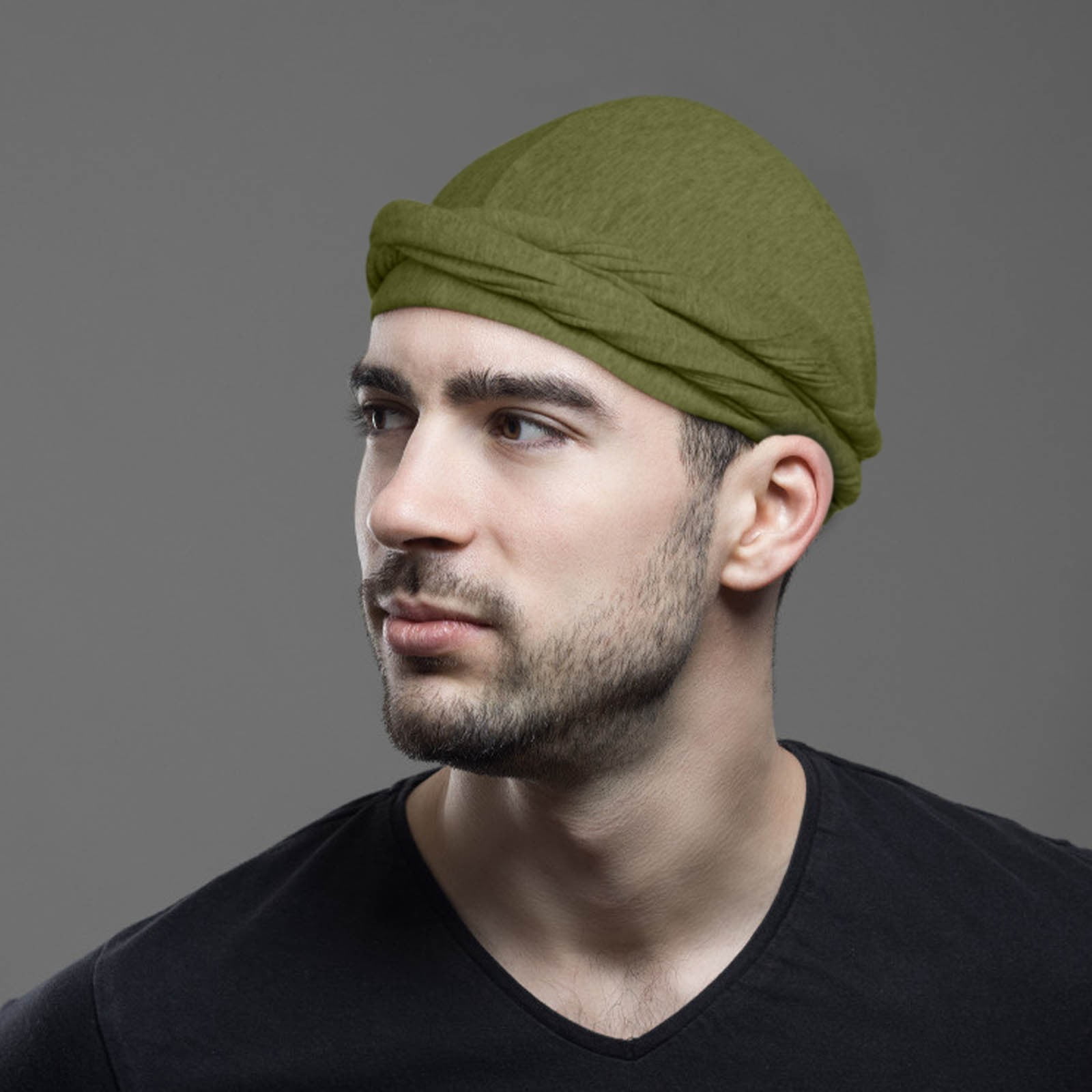 hengsof Silk Satin Lined Pre-Tied Turban Head Wrap for Men & Women ...