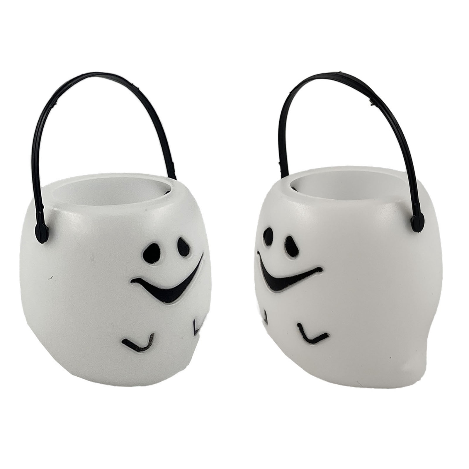 hengsof Skull Halloween Candy Bucket, Mini Halloween Candy Bucket for ...