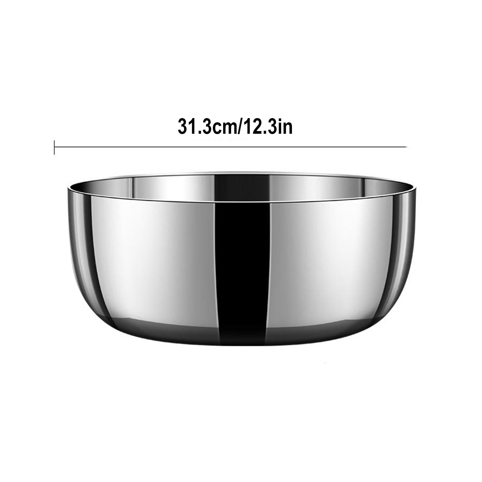 hengsof Stainless Steel Basin, Large Mixing Bowl Colander Washing Bowl ...