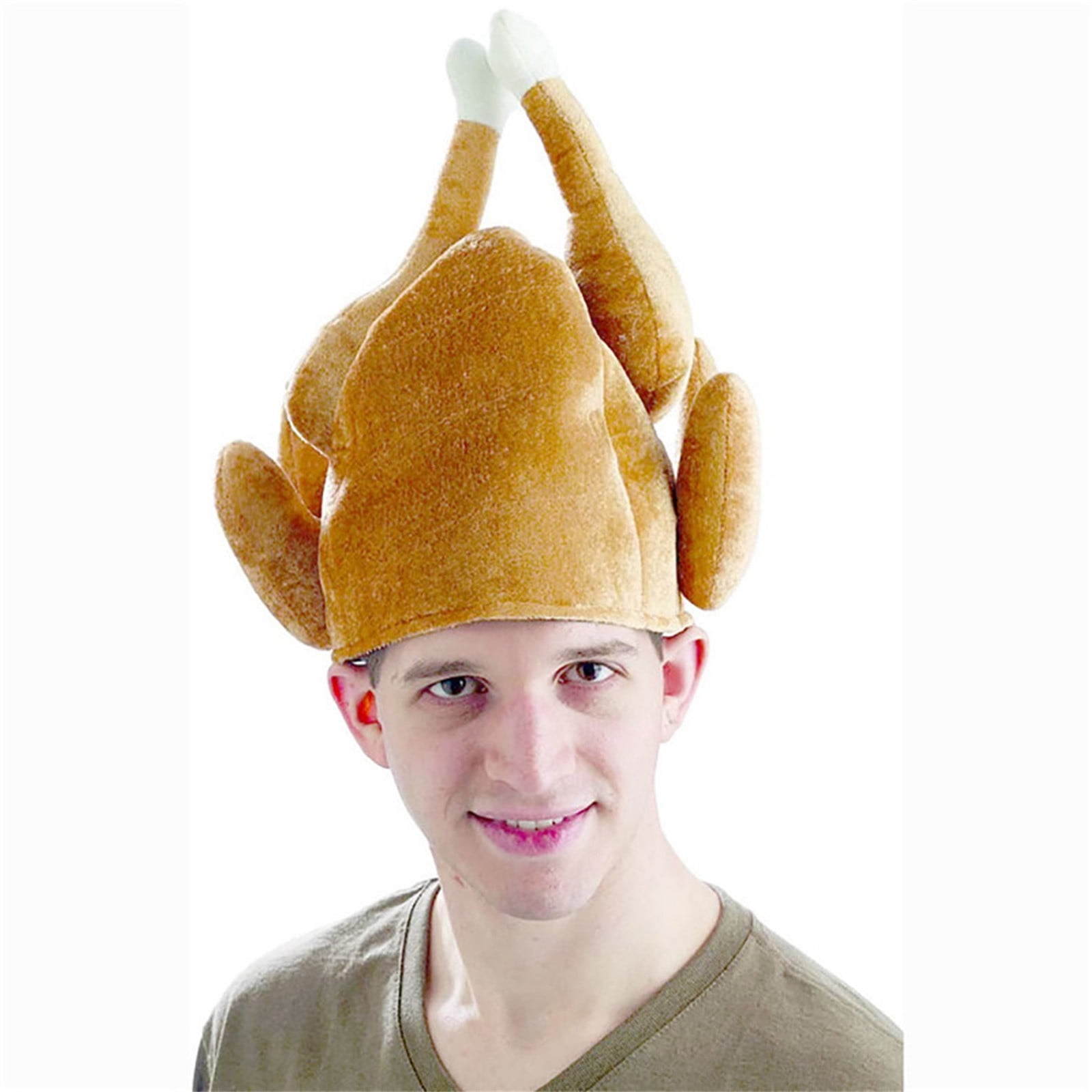 hengsof Thanksgiving Plush Turkey Hat with Legs,Thanksgiving Day Turkey ...