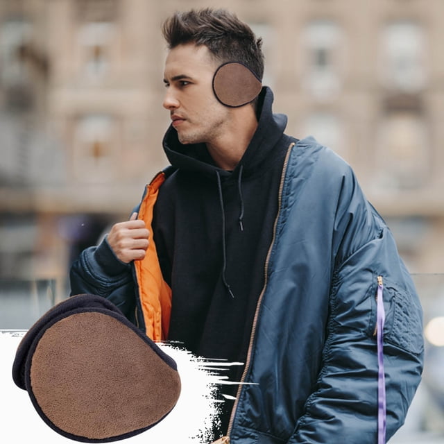hengsof Winter Ear Muffs for Men Women Fleece Ear Warmers for Cold ...