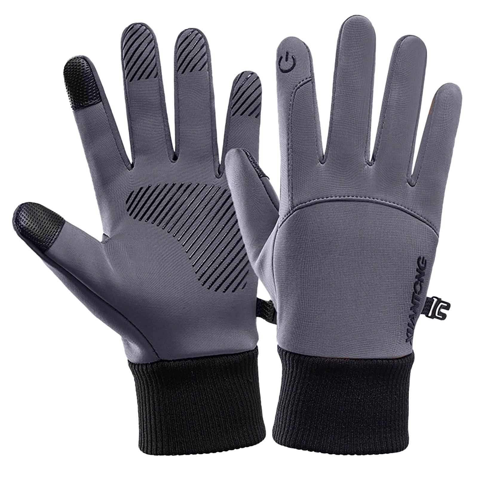 hengsof Winter Ski Gloves Men, Snow Warm Thermal Gloves Waterproof ...