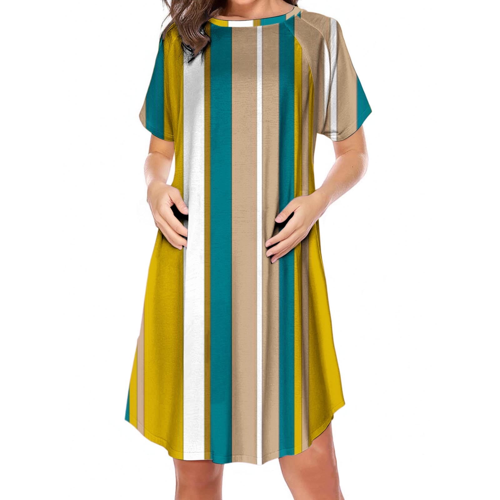 hengsof Women's Short Sleeve Nursing Dress Maternity Dress - Walmart.com