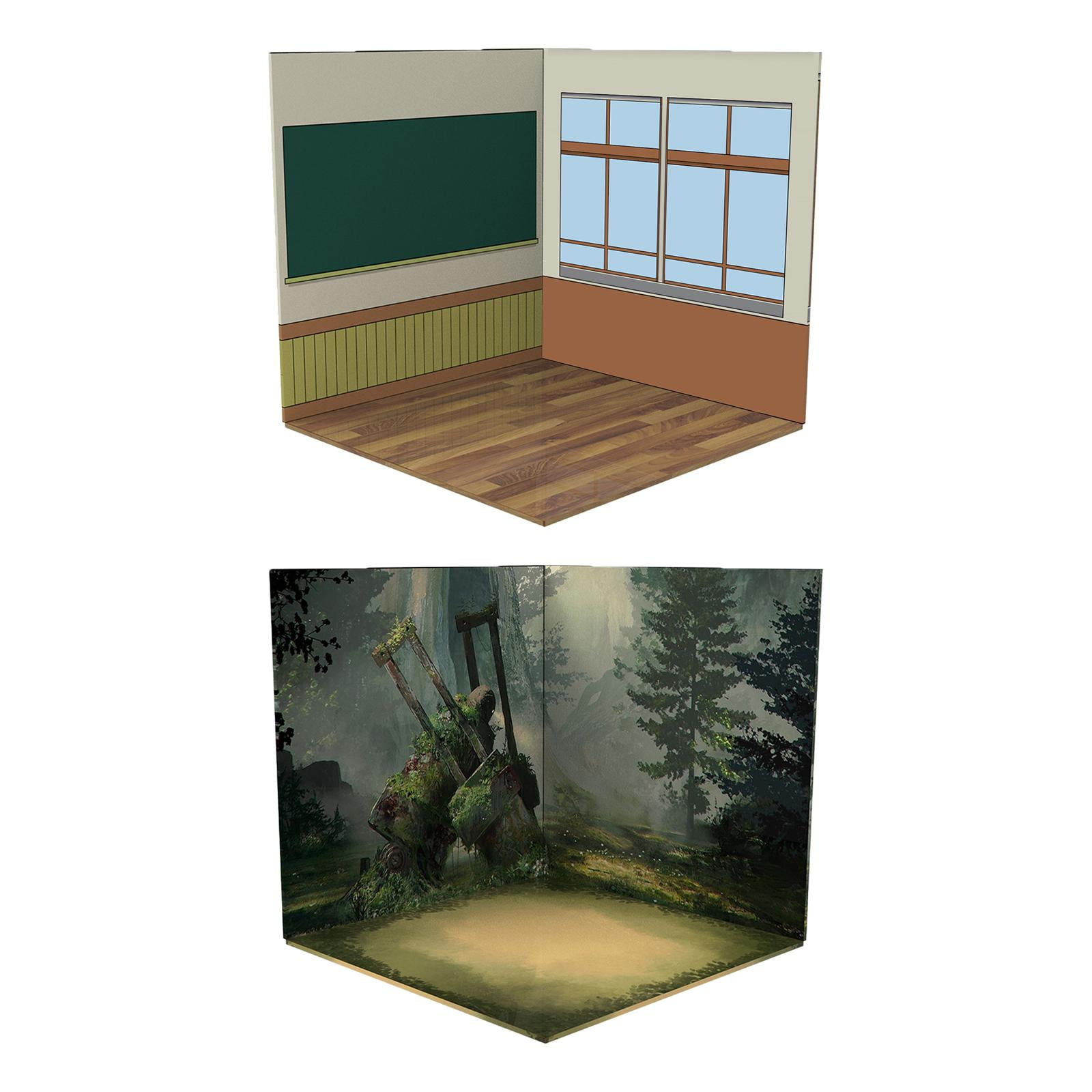 hengtong 1/12 Model Display Backdrop Organizer Background Diorama ...