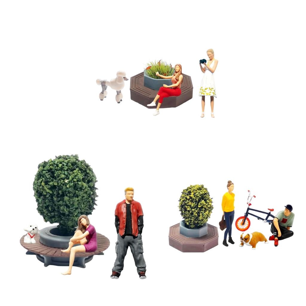 hengtong 1/64 People Figure Mini People Model for Diorama Miniature ...