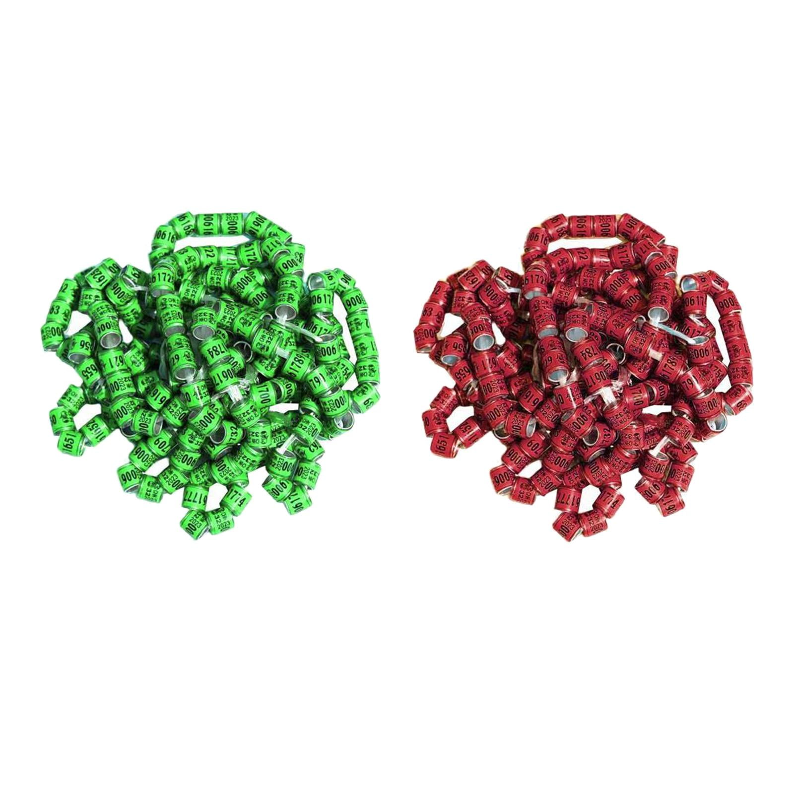 hengtong 100pcs 2023 Aluminum Pigeon Leg Rings Numbered Bird Foot Bands ...