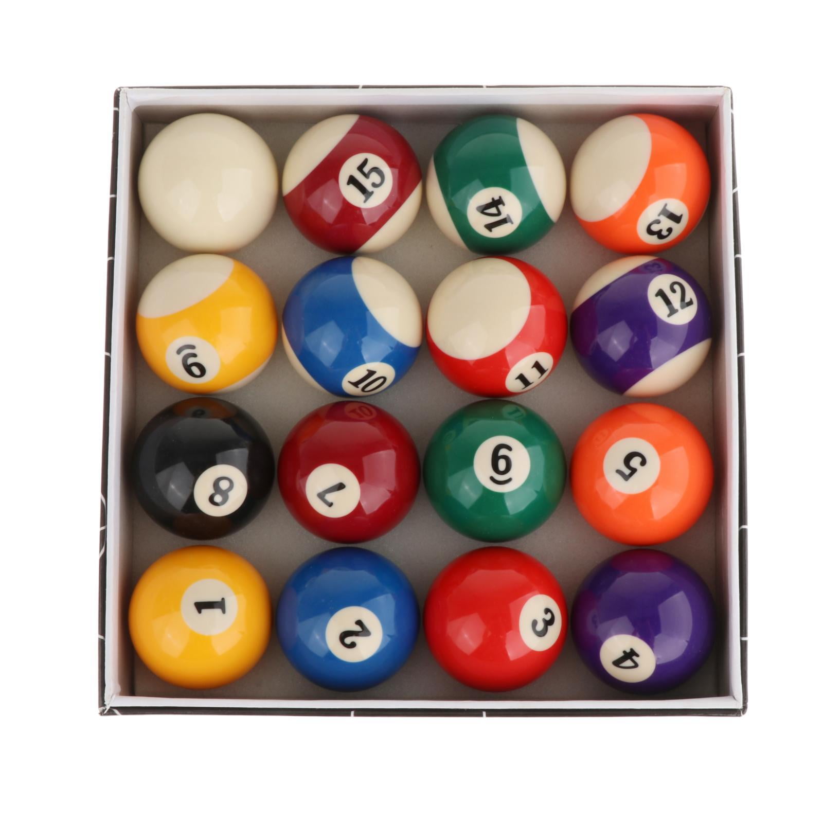 hengtong 16 Pieces Resin Billiard Balls Game Rooms 5.7cm/2.3inch ...