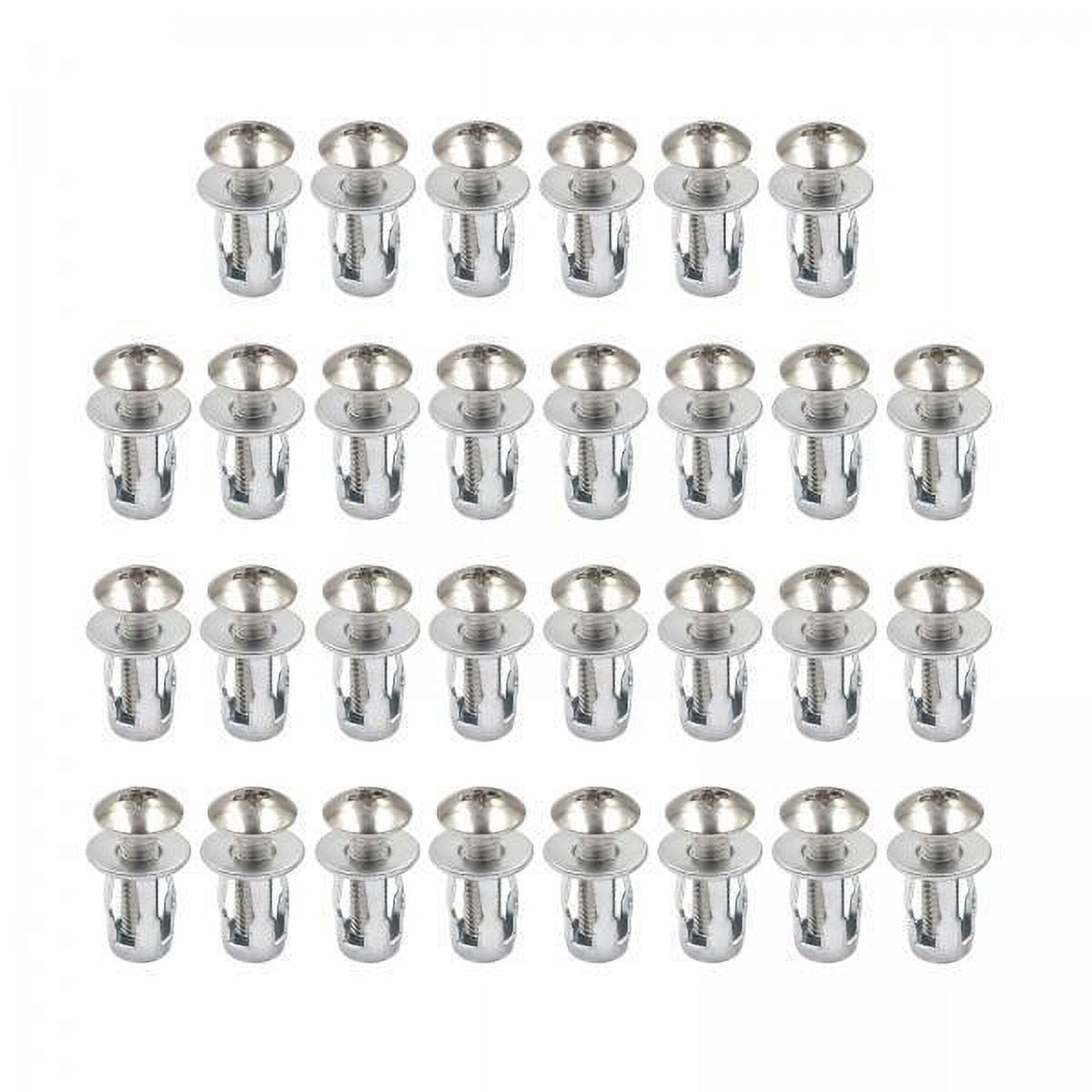 hengtong 2-6pack 30 Pieces Petal Rivets Nut Screw Anchor for Curtain ...