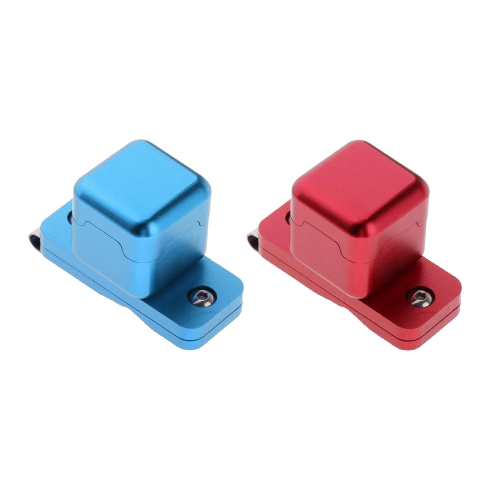 hengtong 2 Pieces Billiard Cue Chalk Case Holder Chalks Carrier Metal ...
