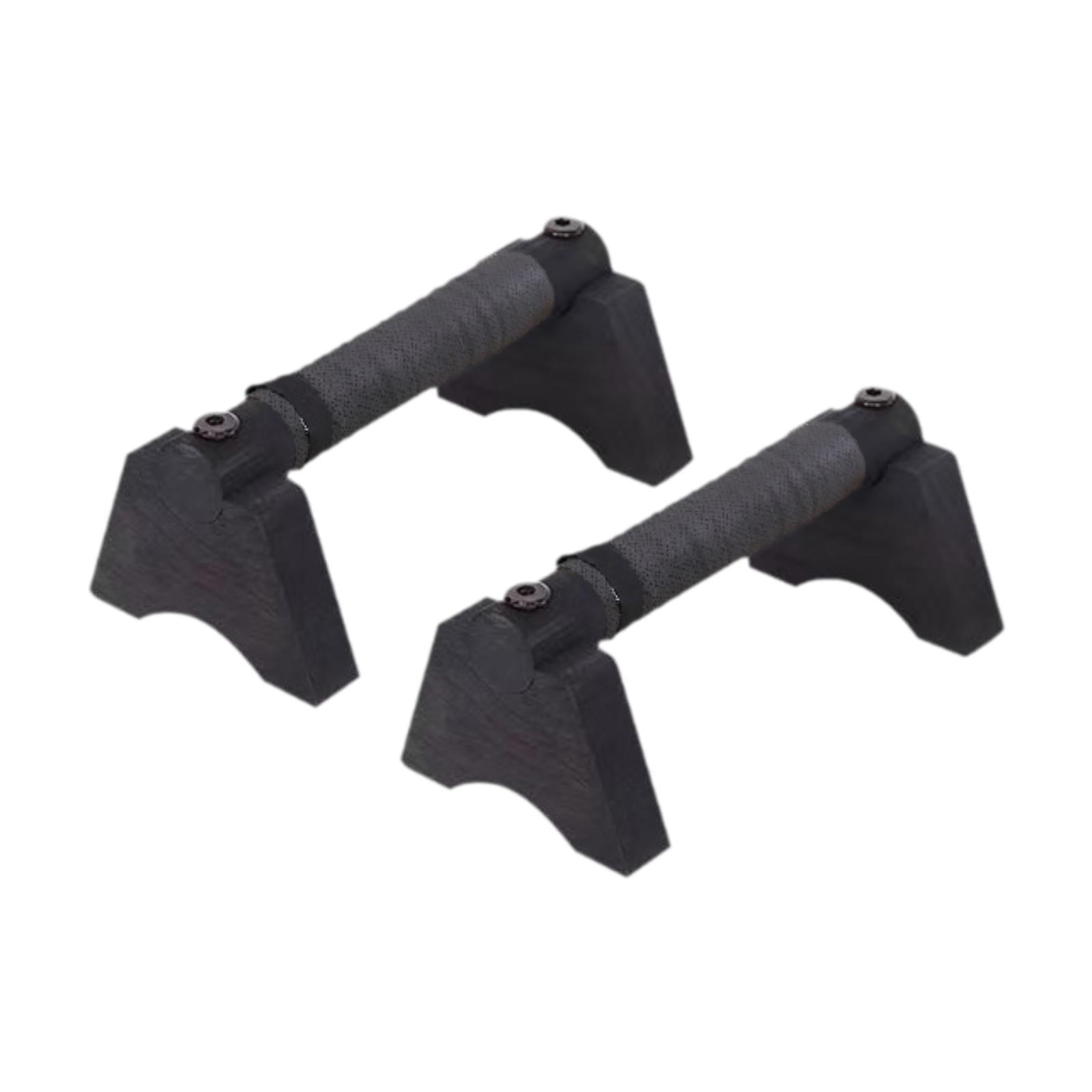 hengtong 2 Pieces Wood Push up Bars Bracket Parallettes Bar for Fitness ...