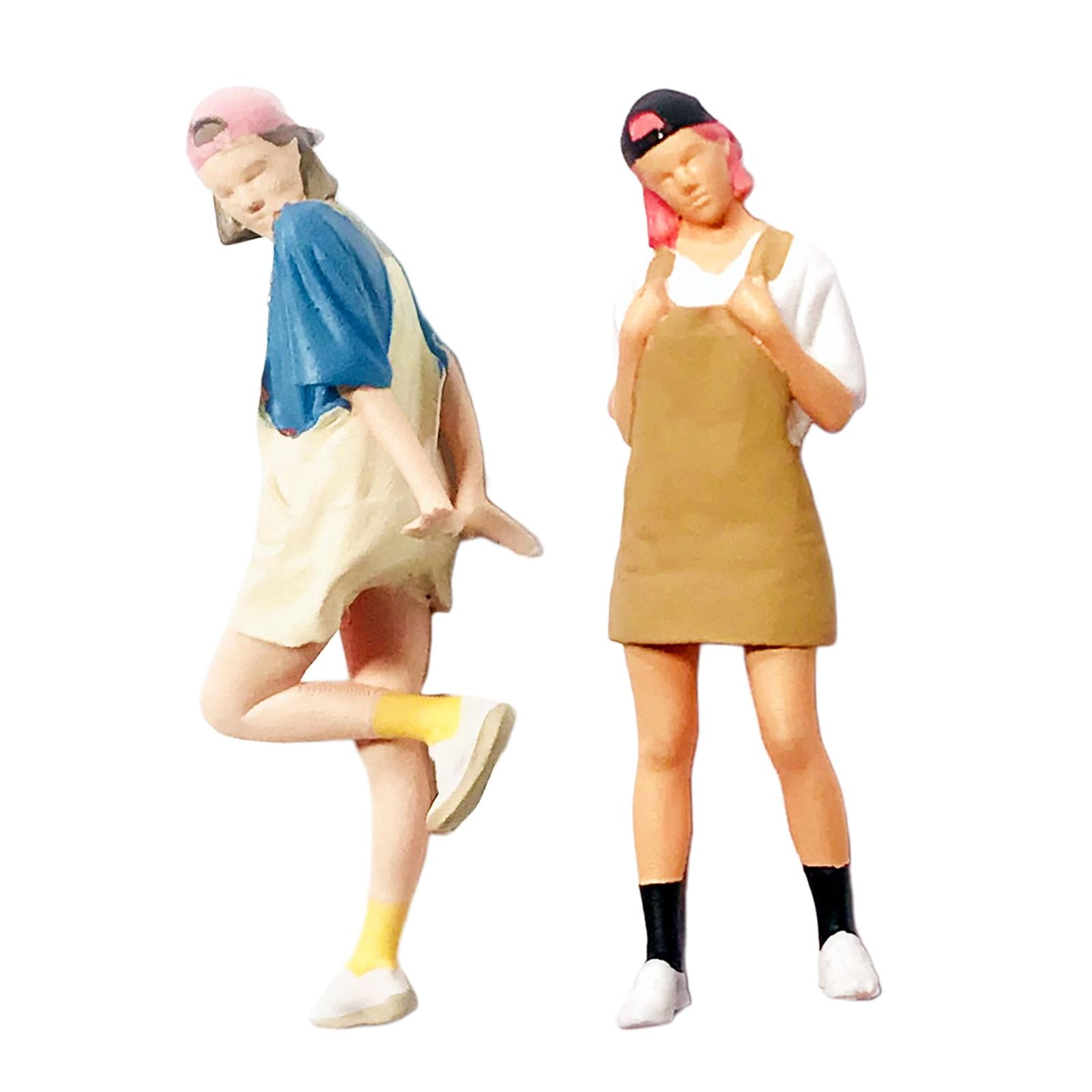 hengtong 2x 1:64 People Figures Mini People Model Tiny People Layout ...