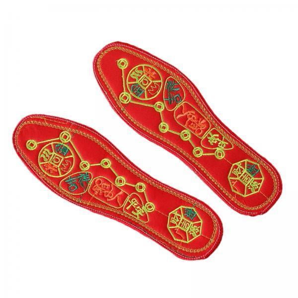 hengtong 2xChinese Red Insole Feng Shui Replacement Good Luck Insoles ...