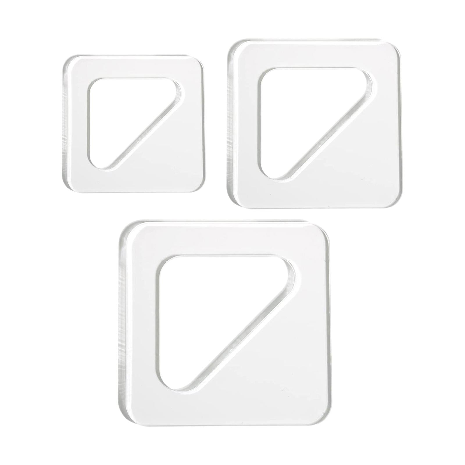 hengtong 3 Pieces Clear Acrylic Templates, Acrylic Router Template ...