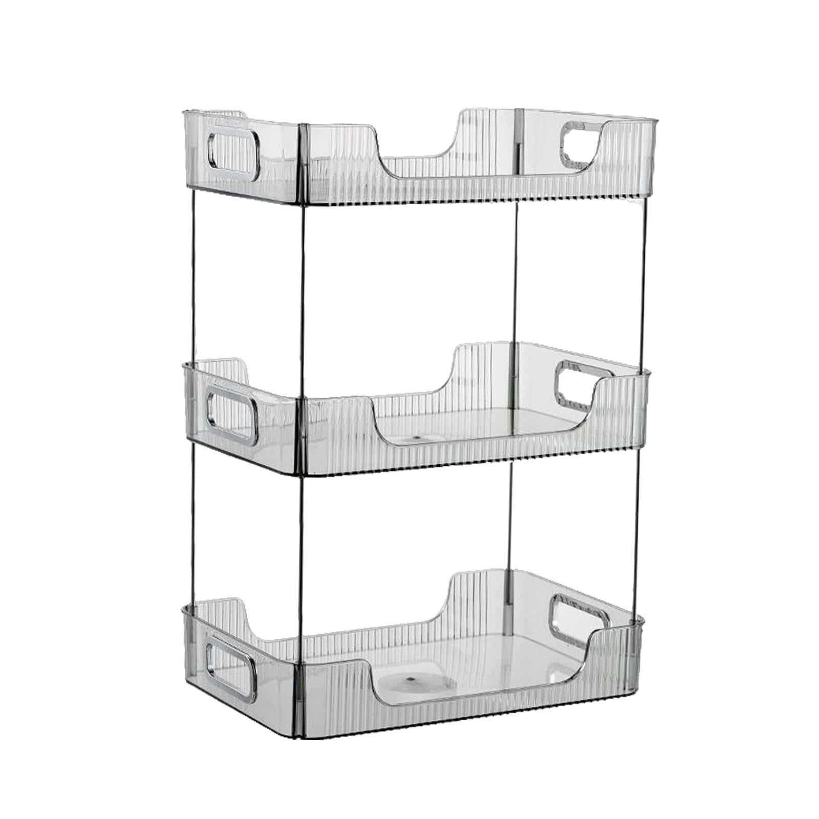 Hengtong 3 Tier Cosmetic Storage Box Organizer Shelf Cosmetic Perfume