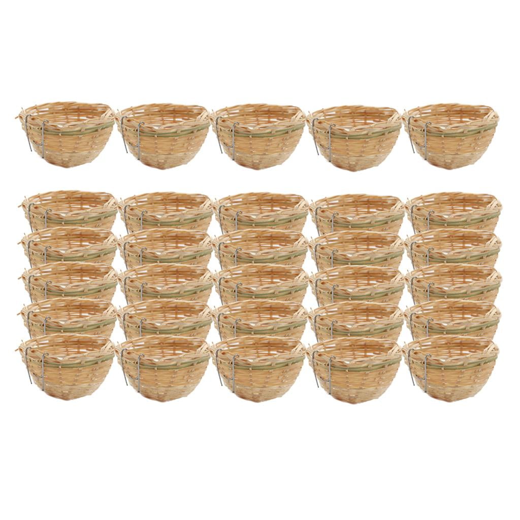 hengtong 30 pieces Bamboo Weaving Bird Hatching Breeding Cave Nest for ...