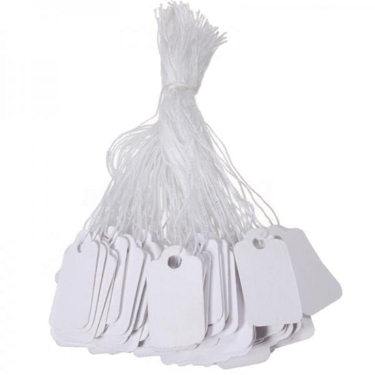 hengtong 3x100pcs Price Tags Tie on White Strung Display Sales Blank ...
