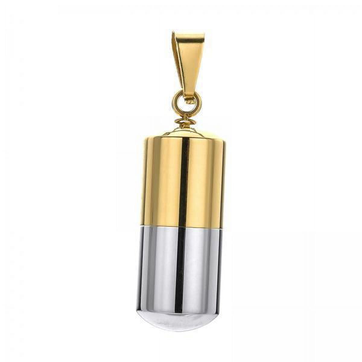 hengtong 3xStainless Steel Tube Pendant Necklace Hollow Case Capsule ...