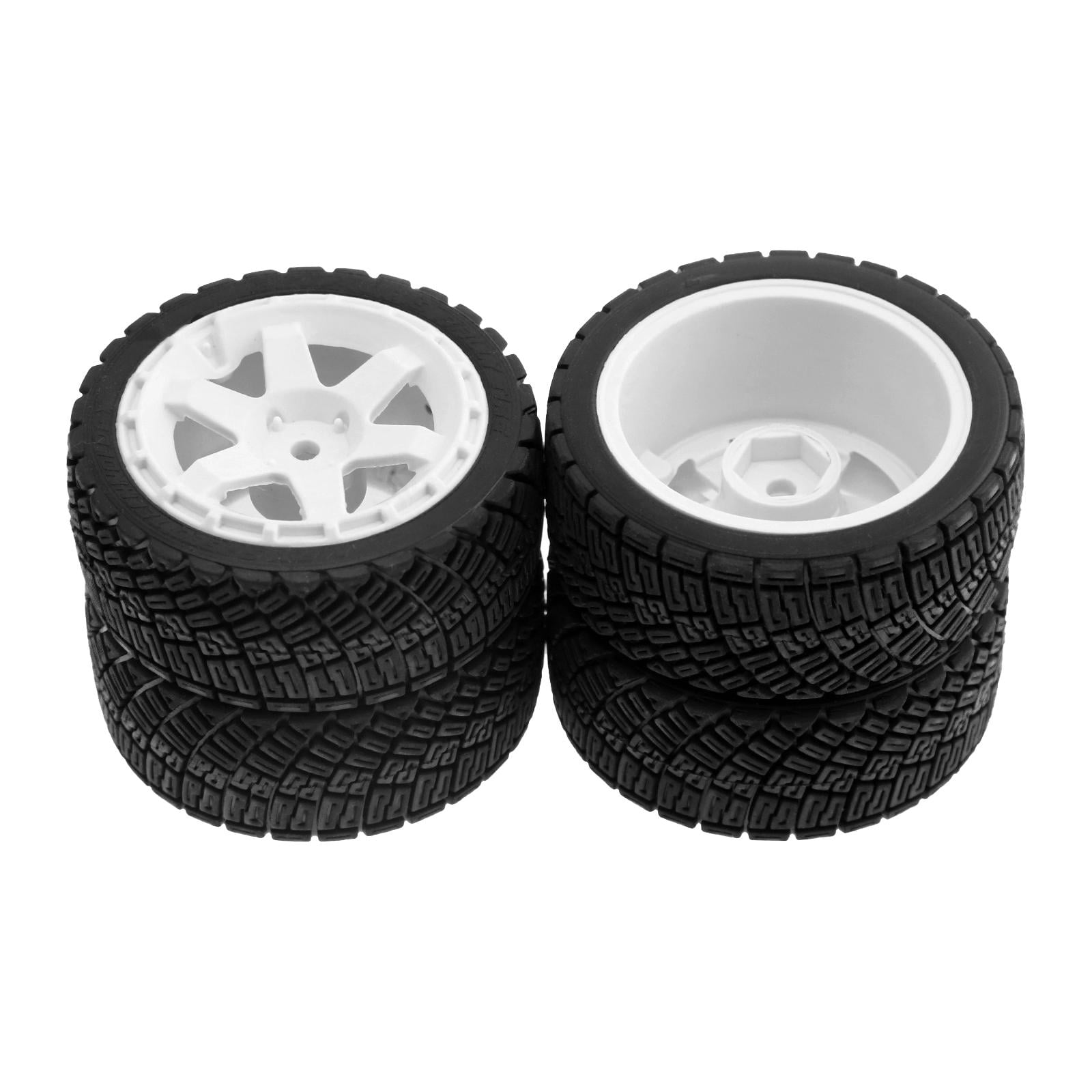 hengtong 4 Pieces Wheel Tyre, RC Crawler Wheel Tires for TT02 XV01, RC ...
