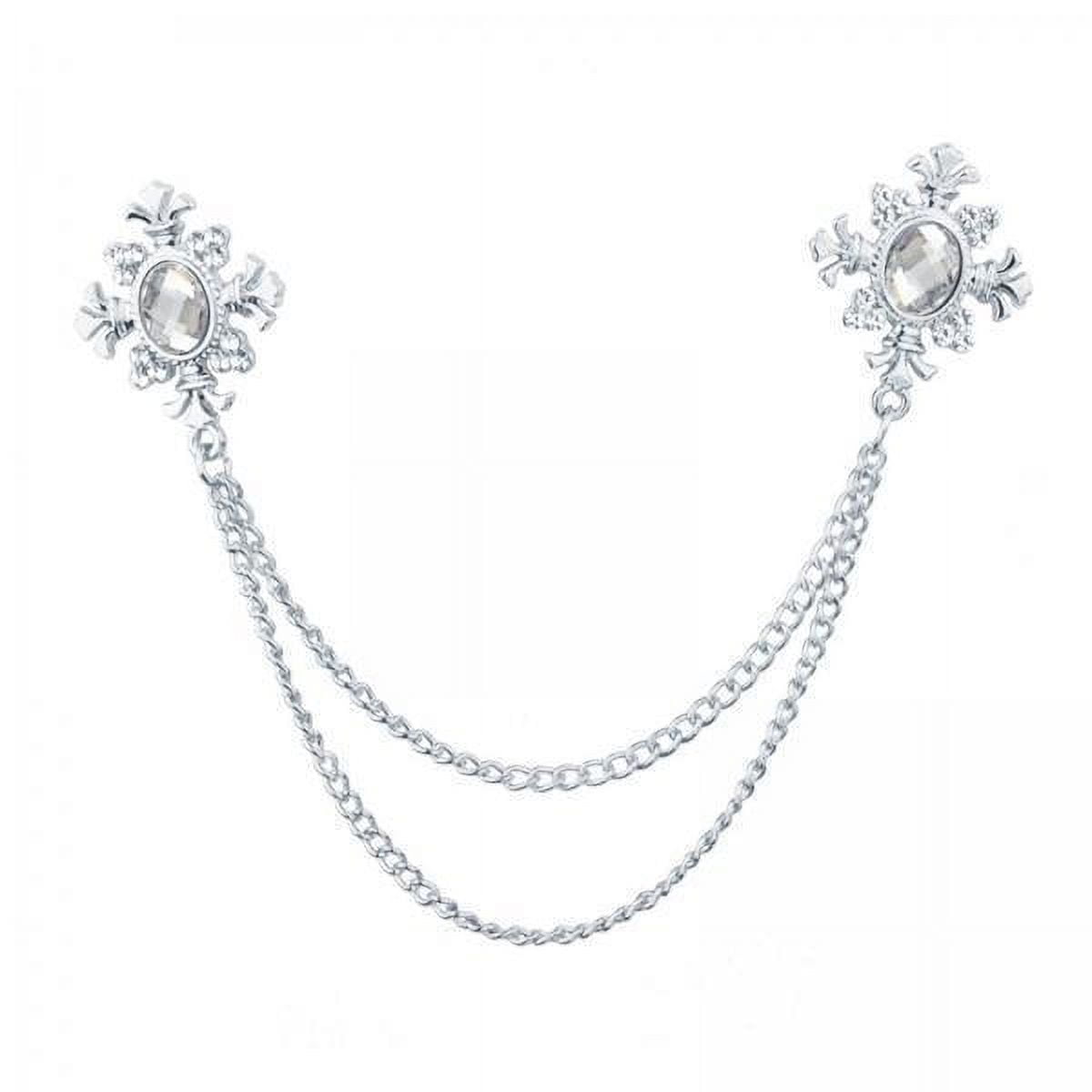 hengtong 5xMen's Brooch Lapel Fashion Women Rhinestone Chain Brooch for ...