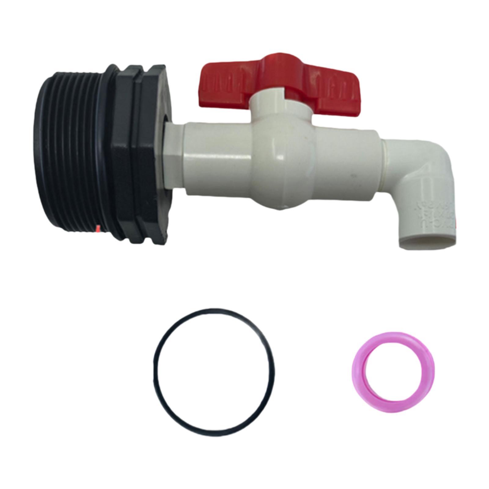 hengtong Barrel Faucet PVC Control Valve Tap Tank Adapter Easy to Use ...