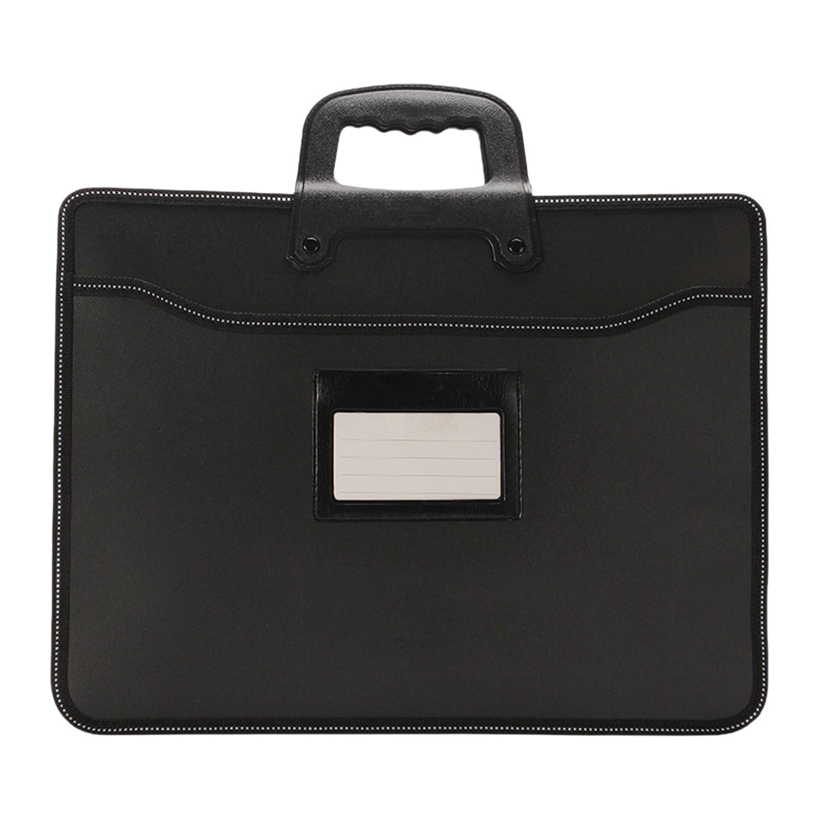hengtong Business Briefcase Edge Stitching Work Top Handle Home Travel ...