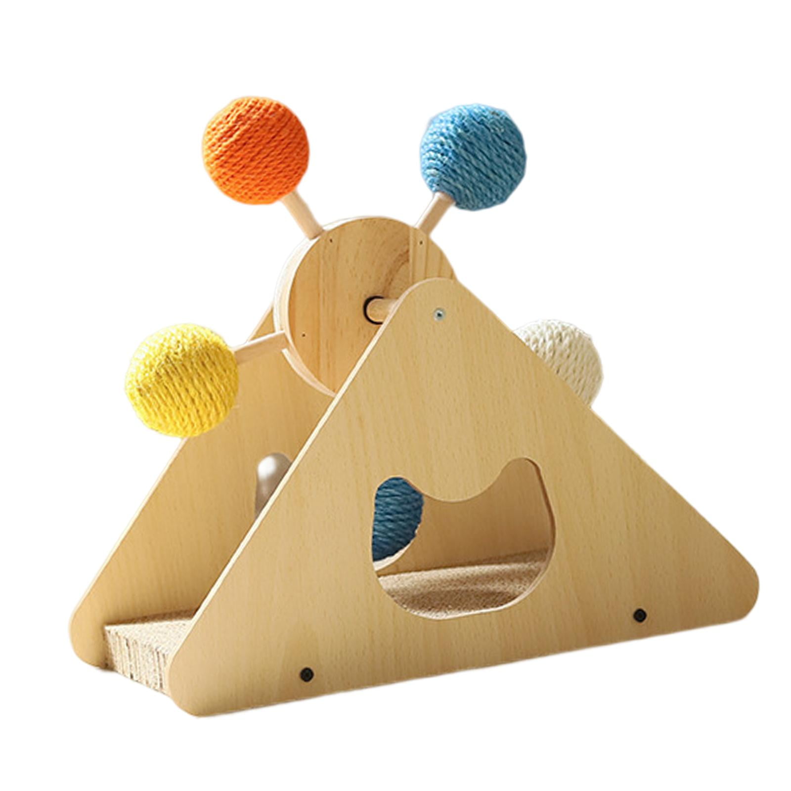 hengtong Cat Scratch Toys with Ball Training Rotatable Turntable ...