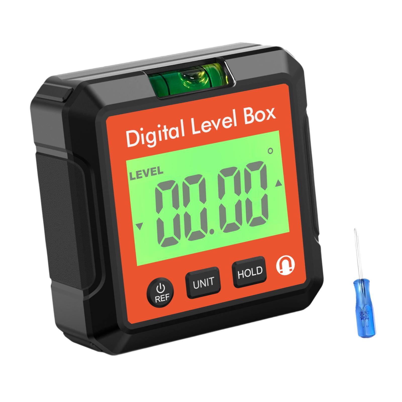 hengtong Digital Angle Gauge Cube Inclinometer Portable with Backlight ...