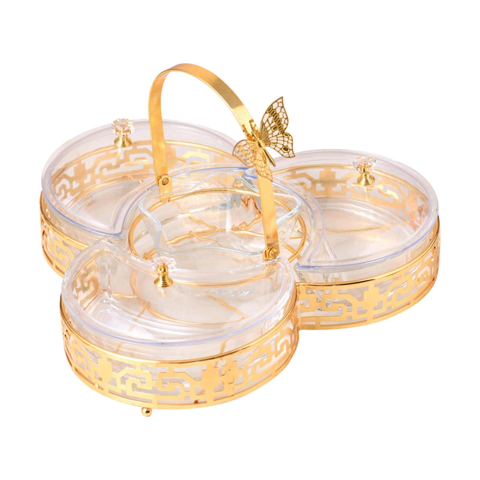 hengtong Divided Serving Tray Divided Serving Bowls with Lid and Handle ...