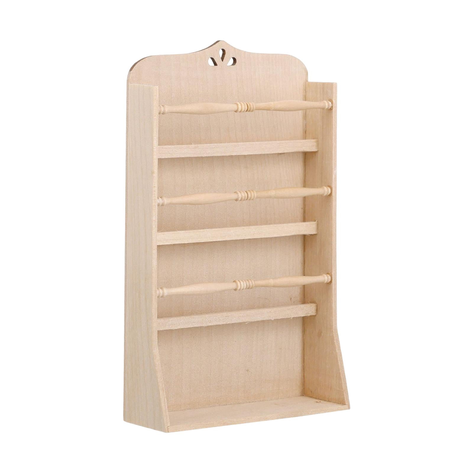 hengtong Dollhouse Cabinet Wood Shelf for 1:6 Scale Doll Creative Toys ...