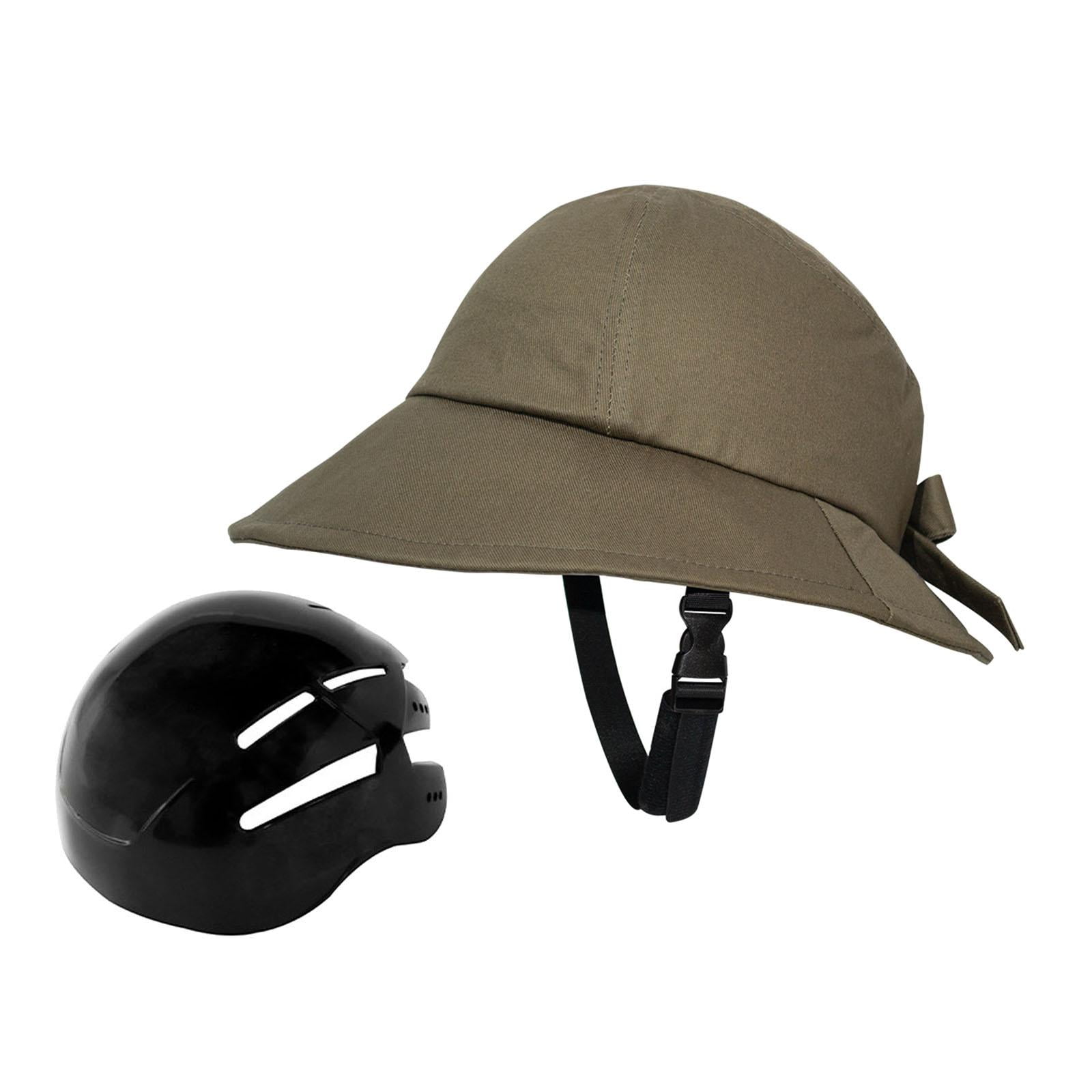 hengtong Helmet Shock Absorbing Helmet for Women's Everyday Wear Green ...
