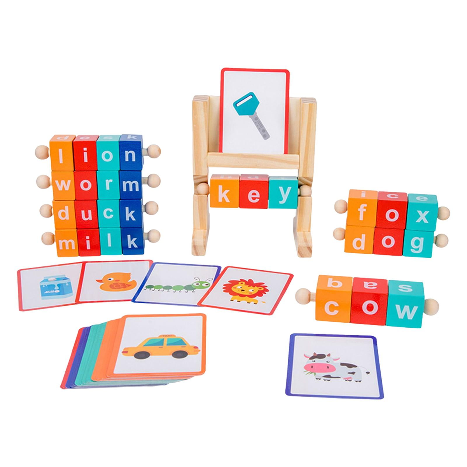 hengtong Matching Letter Game Flash Cards with 32 Double Sided Cards ...