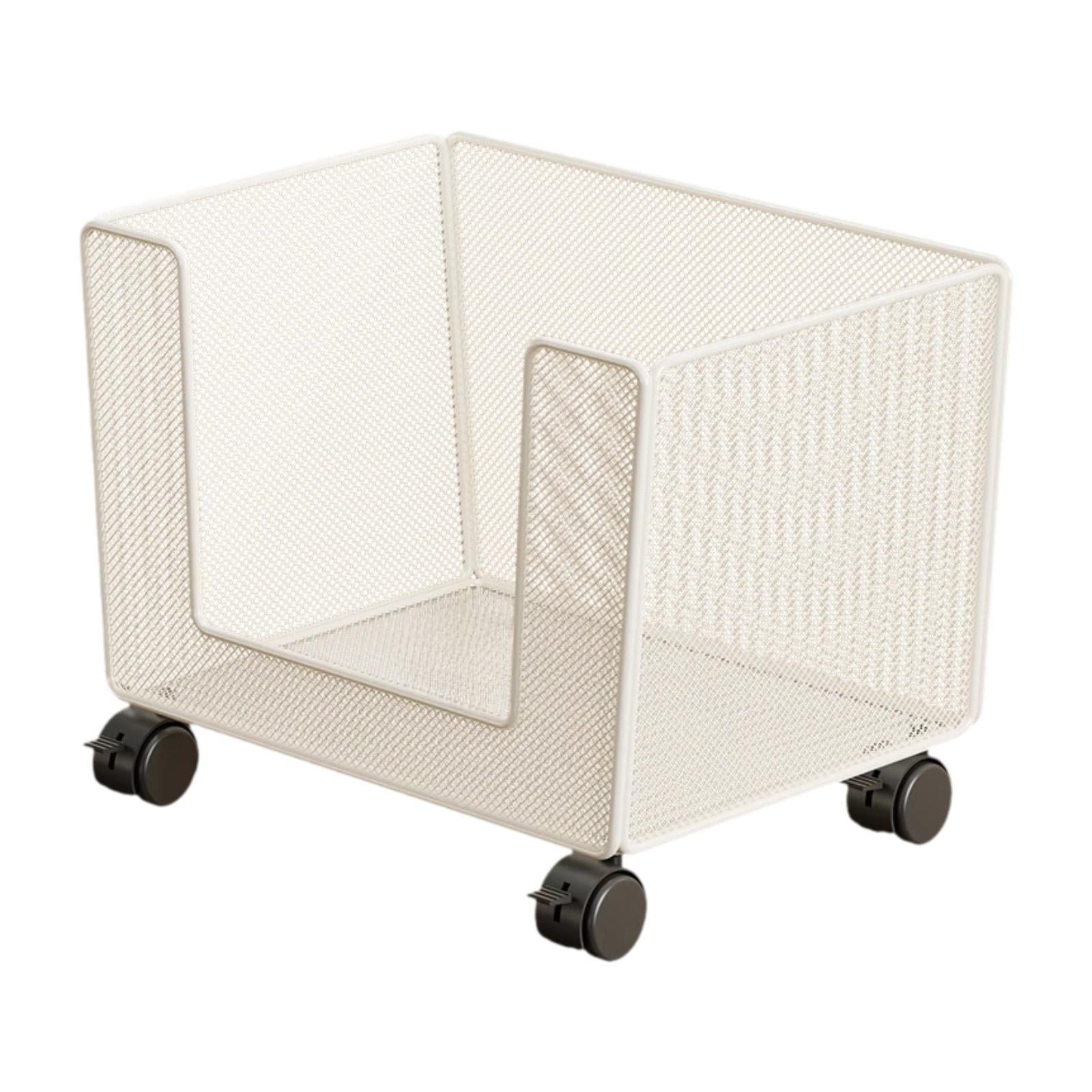 hengtong Mesh Hanging File Organizer with Wheels Mesh Storage Cart for ...