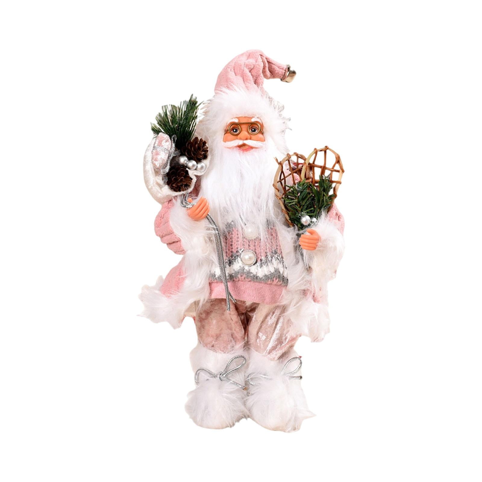 hengtong Santa Claus Doll Adornment Standing Santa Figure for Bedroom ...