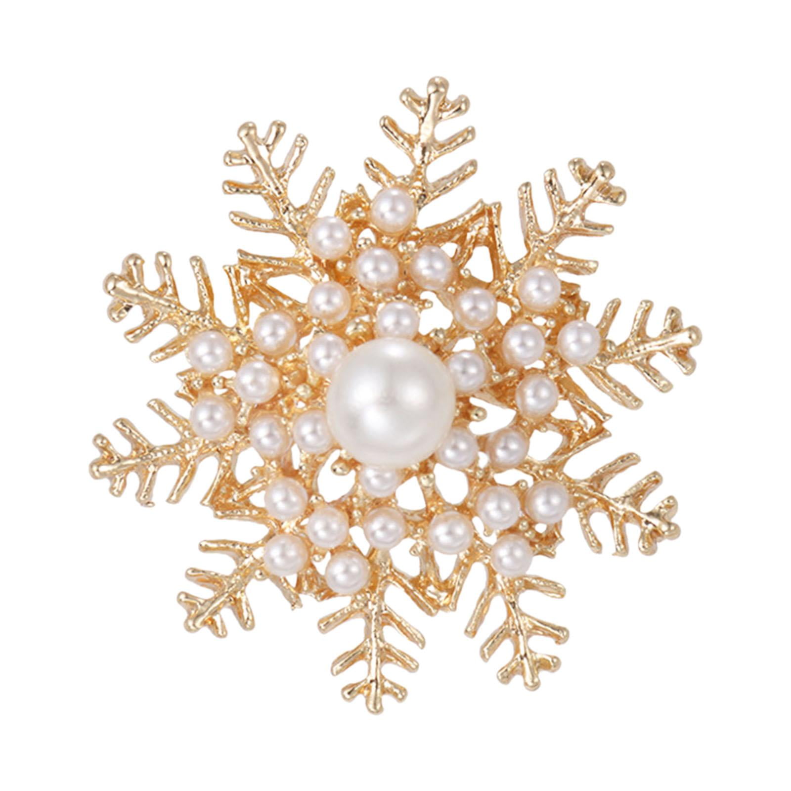 hengtong Snowflake Brooch Decorative Pin Fashion for Women Winter ...