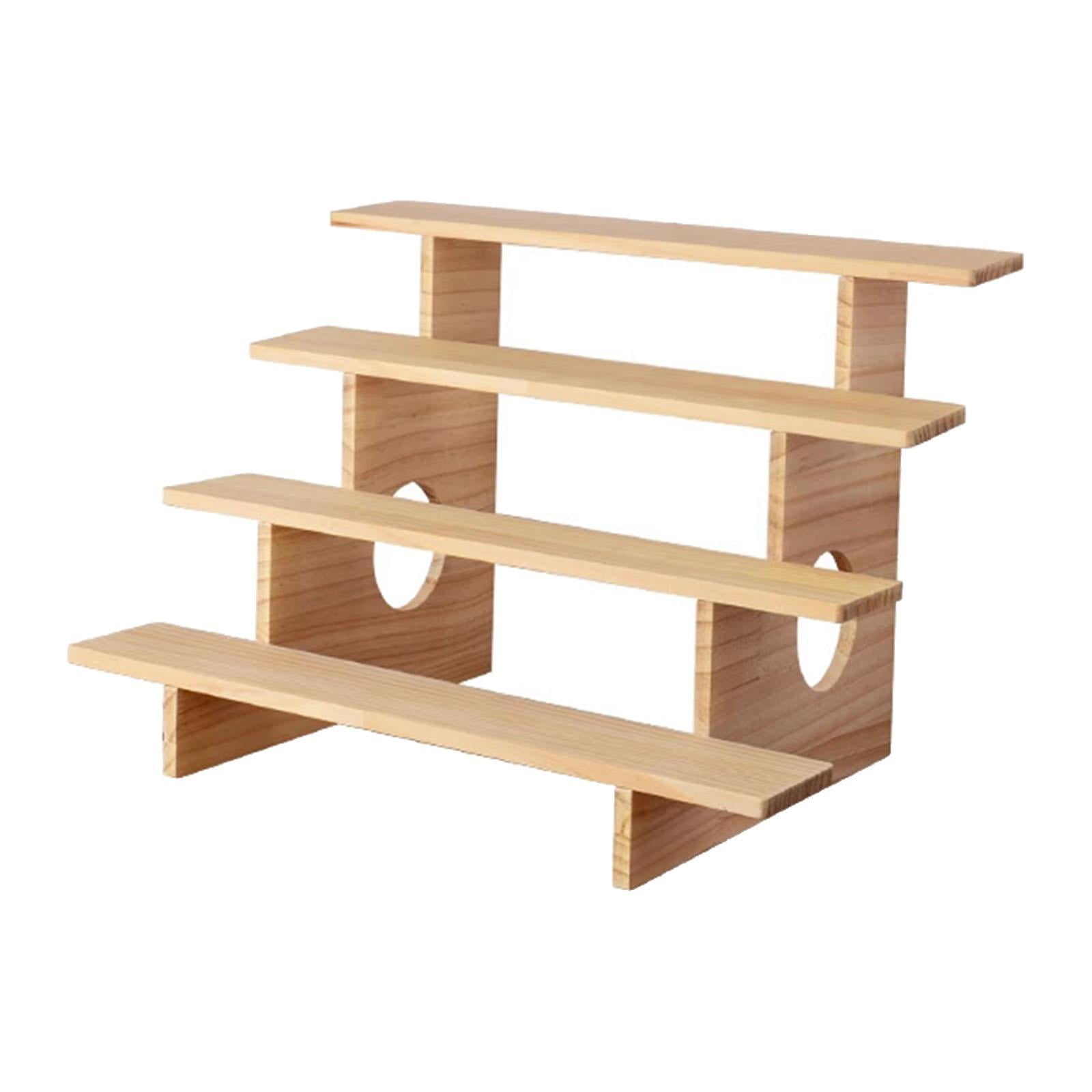 hengtong Wooden Display Riser Stand Spice Rack Multipurpose Countertop ...
