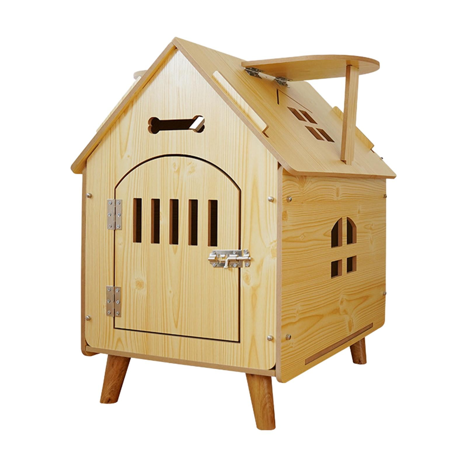 hengtong Wooden Pet House Cat Bed Wooden Ventilation High Foot Bunny ...