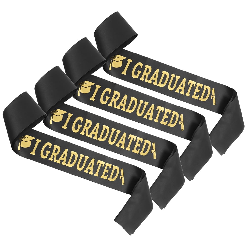 hengzirui Bachelor Sash 4pcs Senior 2024 Sash Senior 2024 Graduated ...