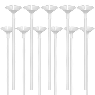 Way to Celebrate! 19.69inch Birthday Plastic Balloon Sticks with Cups ...