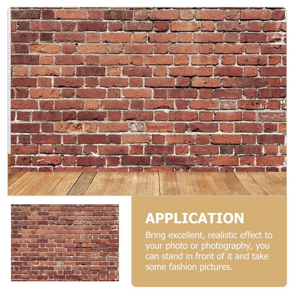 hengzirui Brick Backdrop Red Brick Backdrop Polyester Backdrop ...