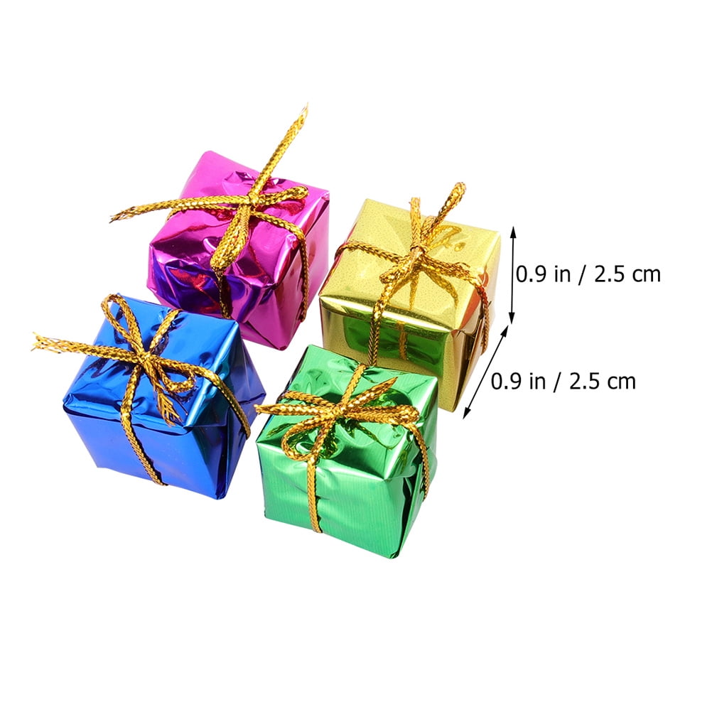 hengzirui Christmas Ornaments 120Pcs Christmas Mini Gift Box Hanging ...
