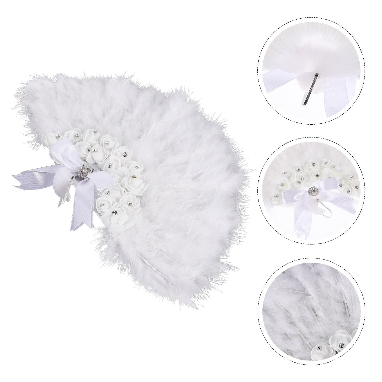 hengzirui Decorative Fan Handheld Plume Fan Stage Performances Fan ...