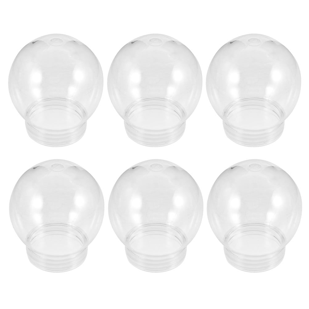 hengzirui Diy Snow Globe 6pcs DIY Clear Water Globe Snow Globe Water Globe Making Prop DIY Snow ...
