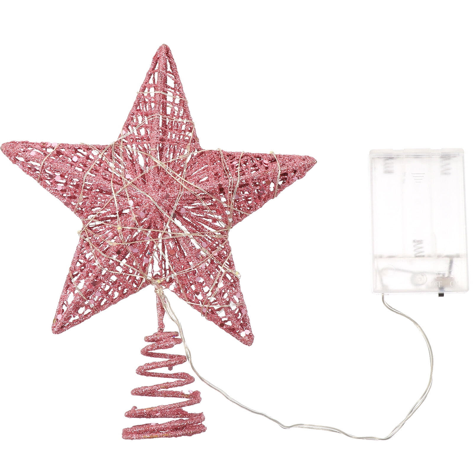hengzirui Lighted Star Tree Topper for Christmas Tree LED Hollow ...