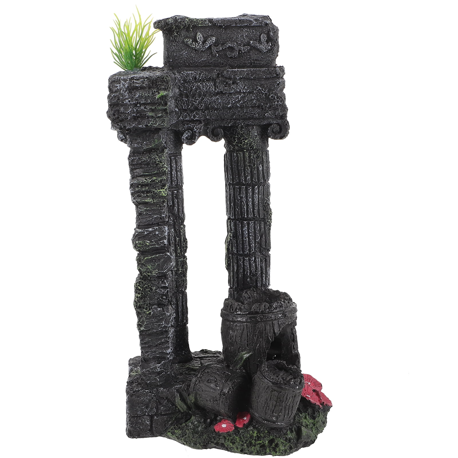 hengzirui Resin Roman Column Aquarium Hide Cave for Shrimp Tank ...