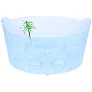 PawHut Small Turtle Aquarium Kit - Triple-Filtering Turtle Tank Reptile ...