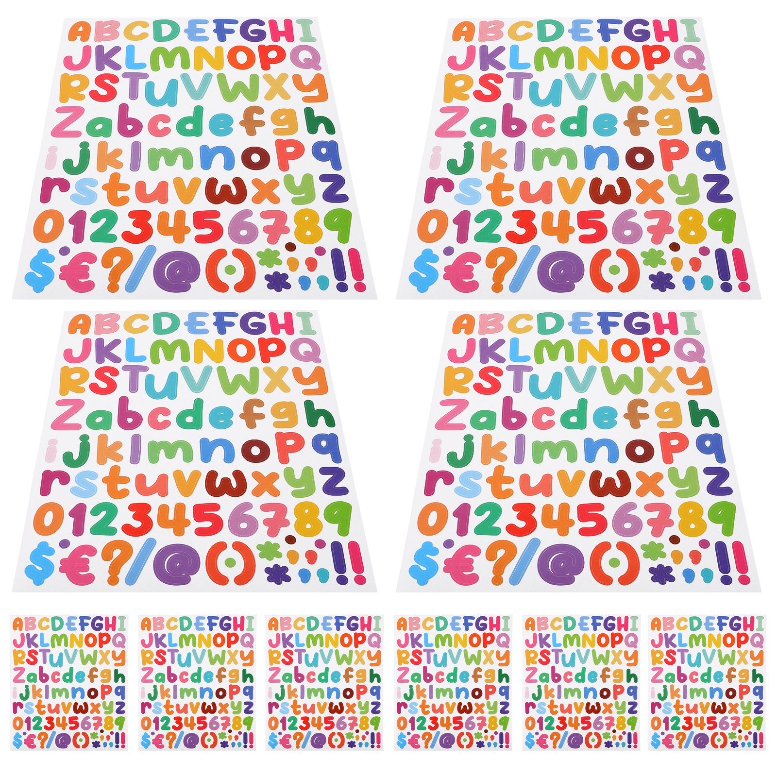 hengzirui alphabet stickers 10 Sheets Alphabet Stickers Alphabets ...