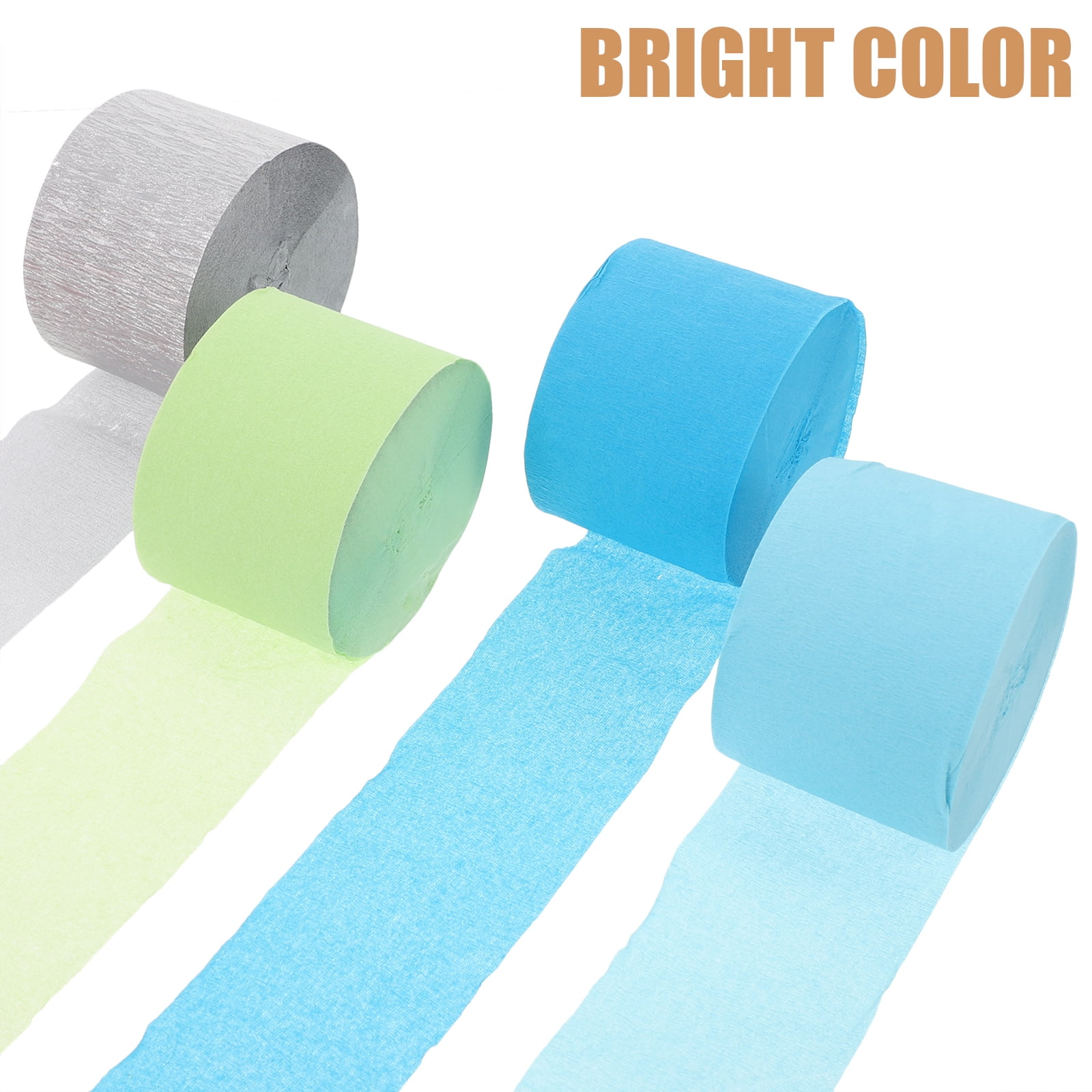 hengzirui crepe paper 8 Rolls Crepe Pastel Paper Party Colored Streamer ...