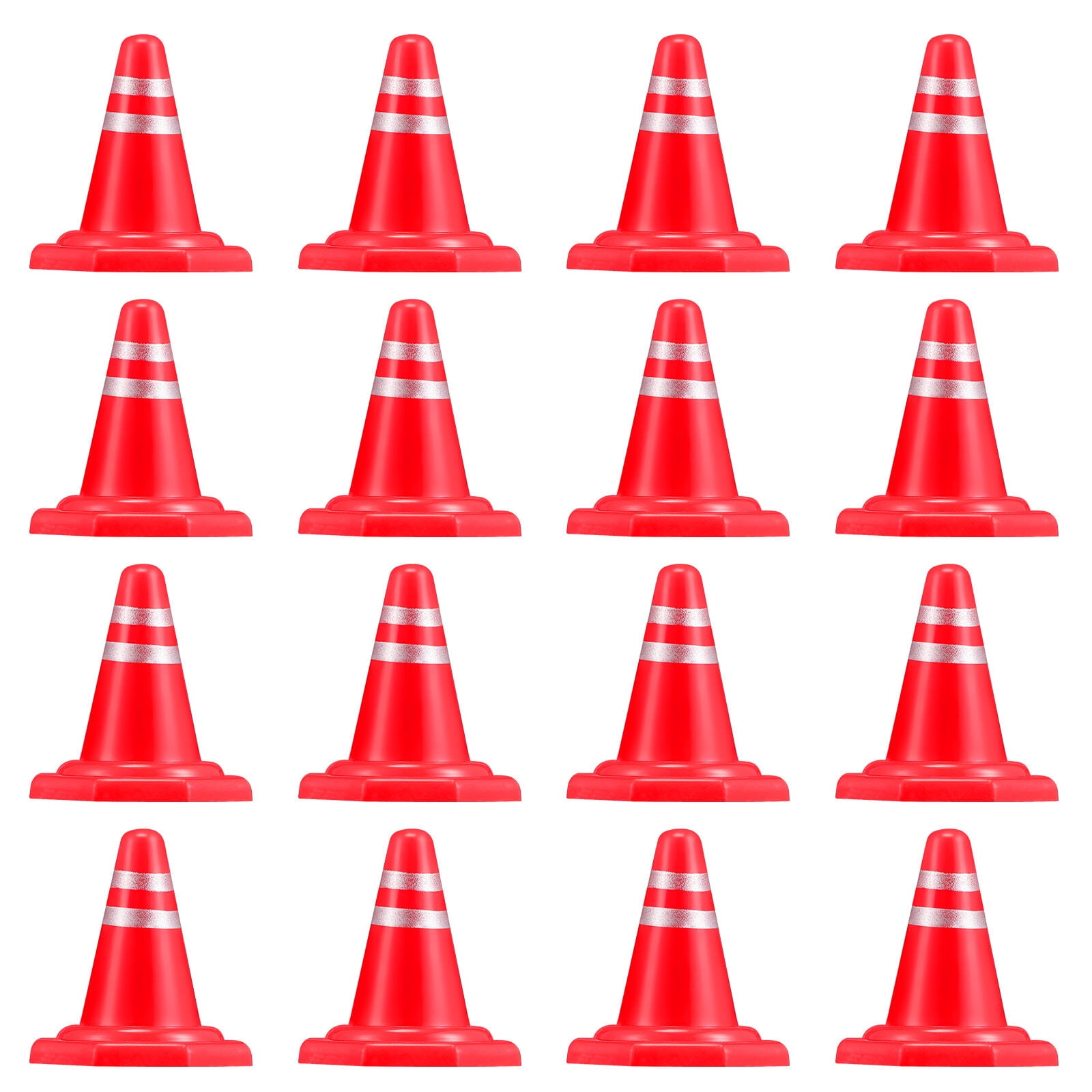 hengzirui mini road cone 30pcs Miniature Plastic Traffic Cones Mini ...