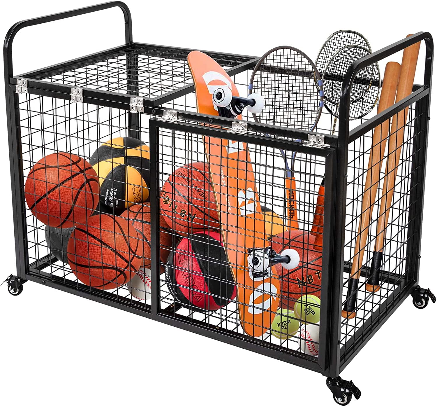 heodmaem Ball Cart Storage for Garage Compatible with Optional Divider ...