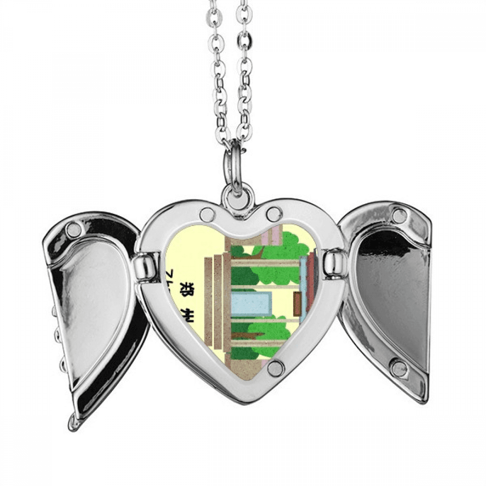 heritage building gate hangzhou angel wings necklpendant fashion ...